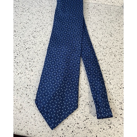 Giorgio Armani | Accessories | Giorgio Armani Blue Tie Geometric ...
